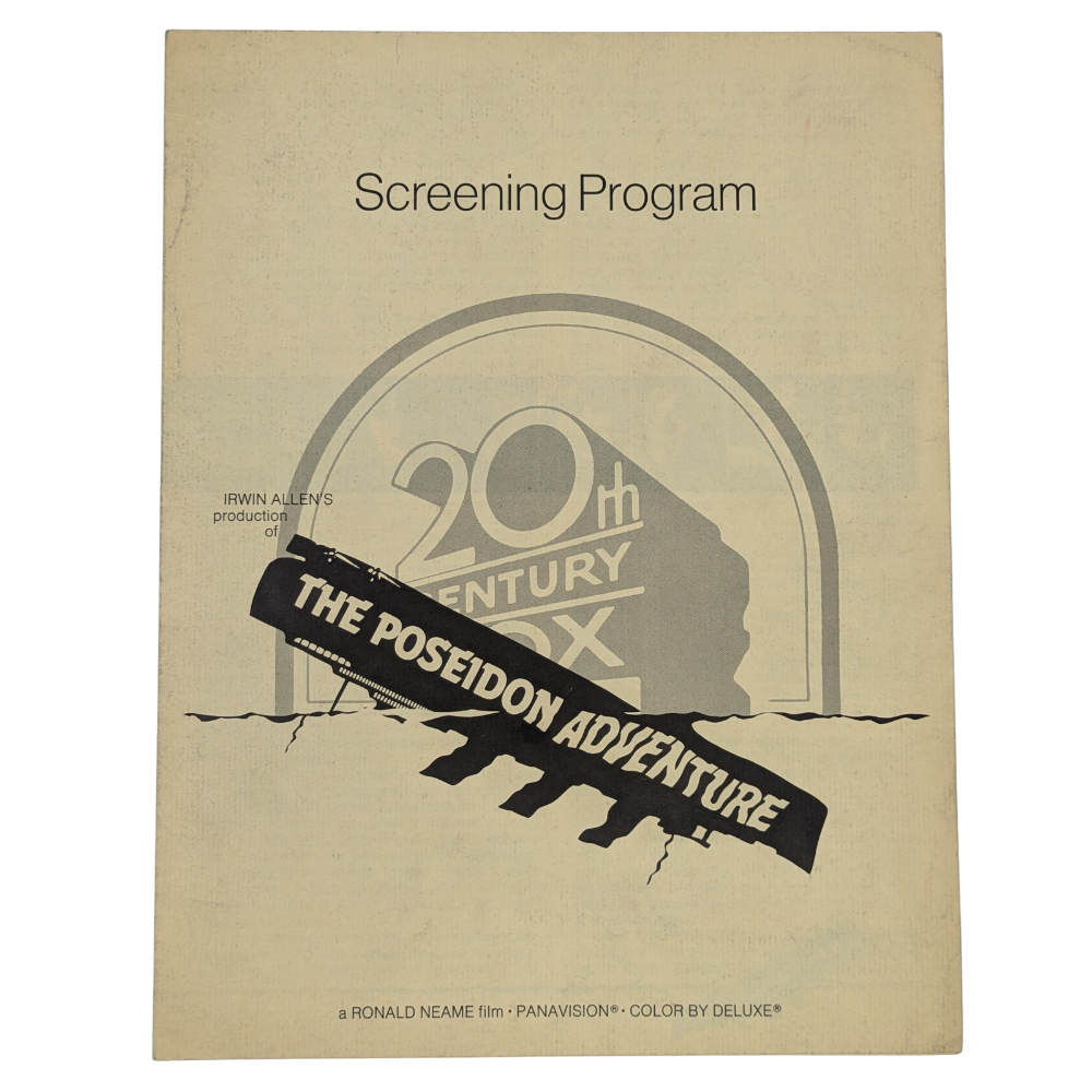 1972 The Poseidon Adventure Screening Program - Parry's Vintage