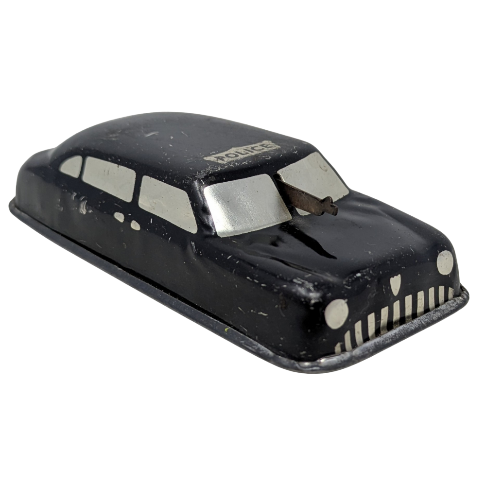 Argo Black Tin Police Car - Parry's Vintage