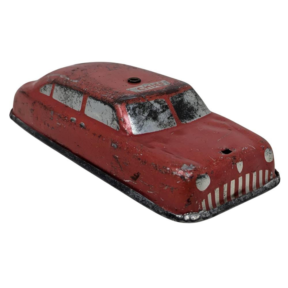 Argo Red Tin Fire Chief Car - Parry's Vintage
