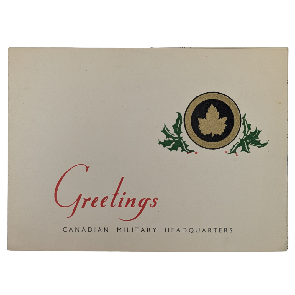 1944 Canadian Military Headquarters Christmas Greetings - Parry's Vintage