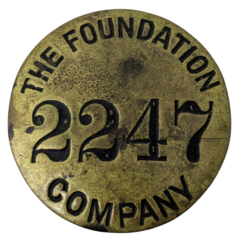 The Foundation Company Employee Badge - Parry's Vintage